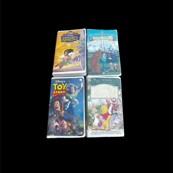 Disney | Other | 4 Vintage Vhs Tapes Toy Story Winnie Pooh Hunchback ...